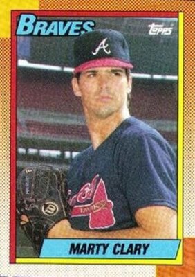 #304 Marty Clary - Atlanta Braves - 1990 Topps Baseball | eBay