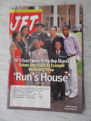 JET MAGAZINE AUGUST 7, 2006 HIP HOP REALITY SHOW RUN'S HOUSE REV ANGELA ...