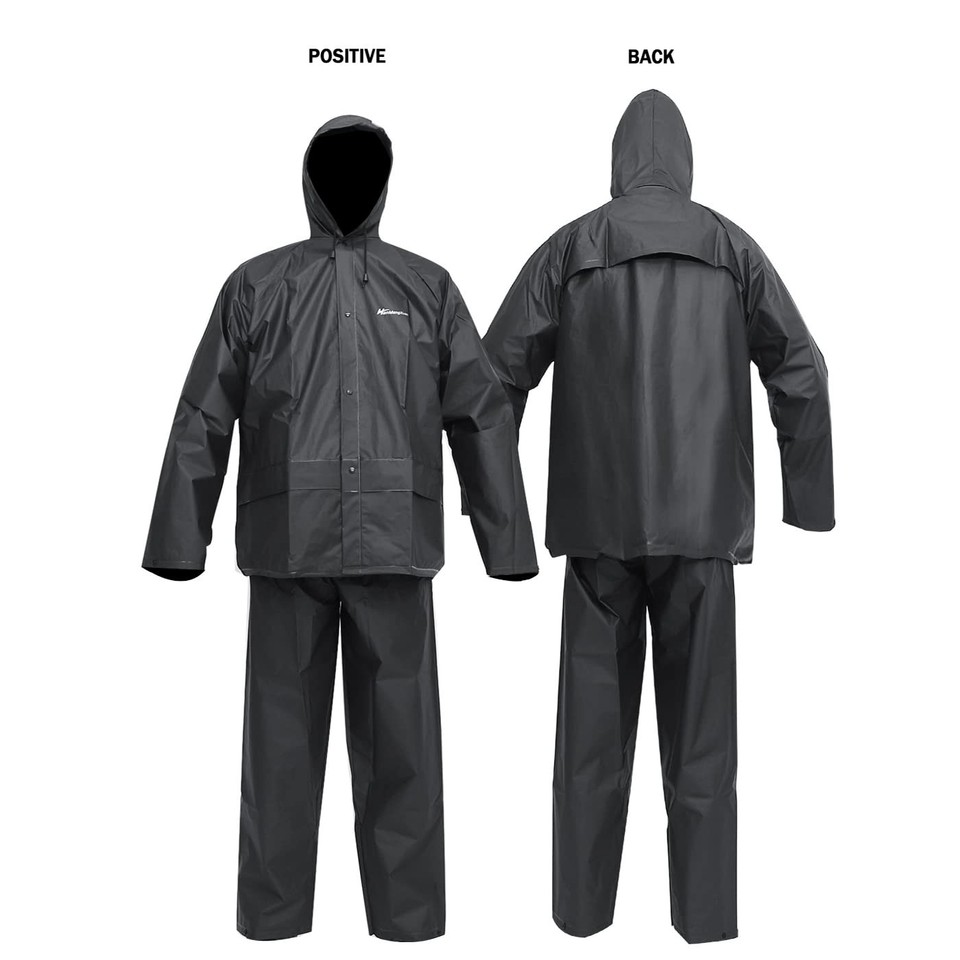 Men's Rain Suit Waterproof Rain Work Gear Ultra-Lite Rain Jacket and ...