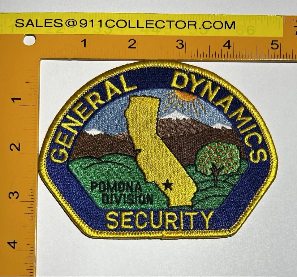 CALIFORNIA CA AEROSPACE GENERAL DYNAMICS POMONA DIVISION SECURITY PATCH #PDD117 | eBay