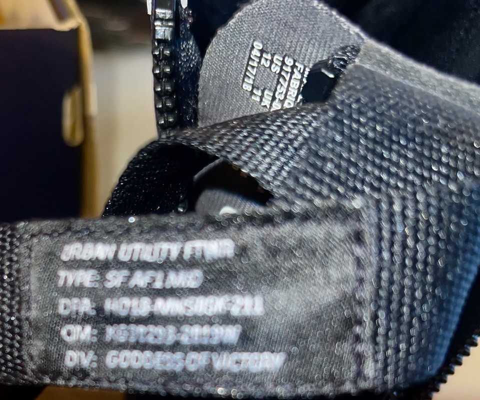 Nike SF Air Force 1 Mid Wolf Grey and Black Size 12 Pre-Owned W/O ...