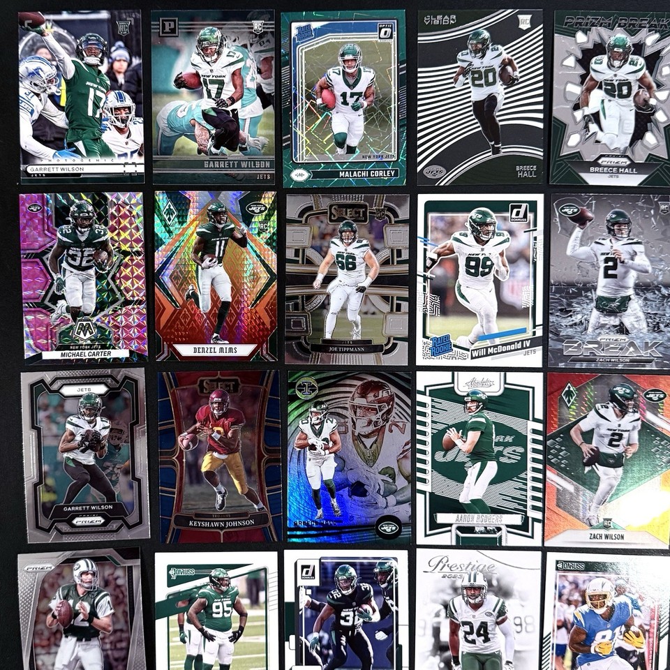 New York Jets Lot (55) w/ Prizm Parallels, Rookie Cards RC, Holo ...
