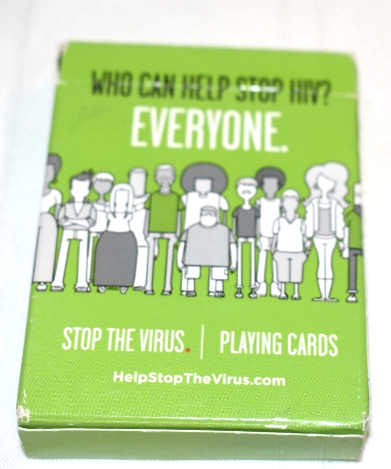 Stop the Virus Playing Cards HIV Awareness Gilead Sciences Inc. 2018 | eBay