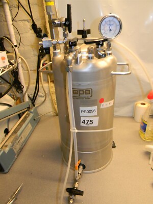 POPE Scientific 4 Gallon Pressure Vessel, 9" ID, 2012 MFG, Extras, See ...