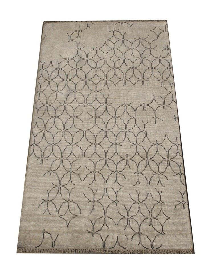 006 6X8 Modern Broken Design Rug Hand-Knotted Wool Contemporary (5'6" x ...