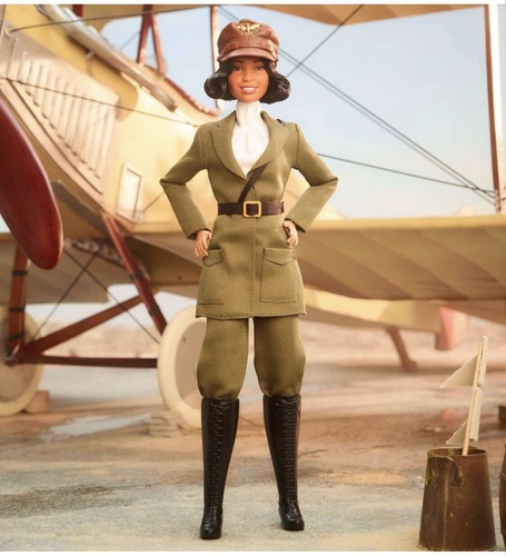 Barbie BESSIE COLEMAN Signature Aviator Doll Inspiring Women Ready To ...
