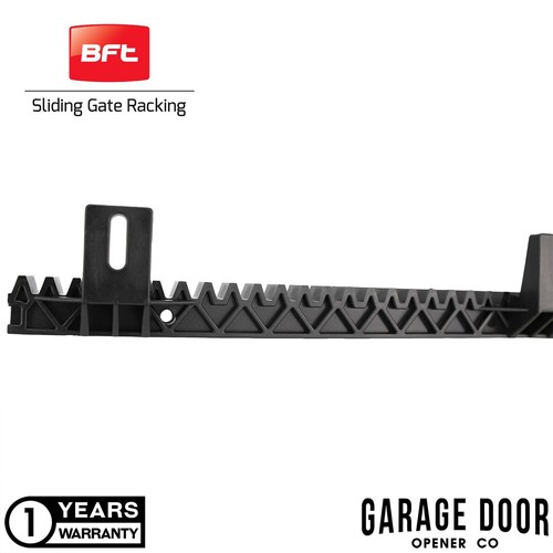 BFT 1040mm Length of Nylon Coated Steel Sliding Gate Rack Track Toothed ...