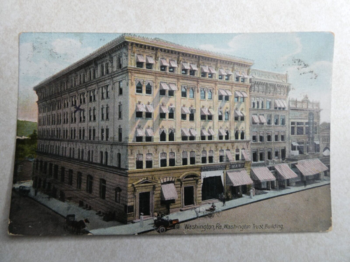 Washington Trust Building Washington PA Pennsylvania Vintage J57 | eBay