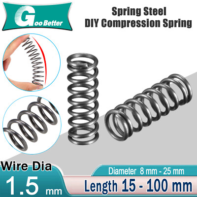 Compression Spring Steel 1.5 mm Wire Dia Small Pressure Springs / Coil ...