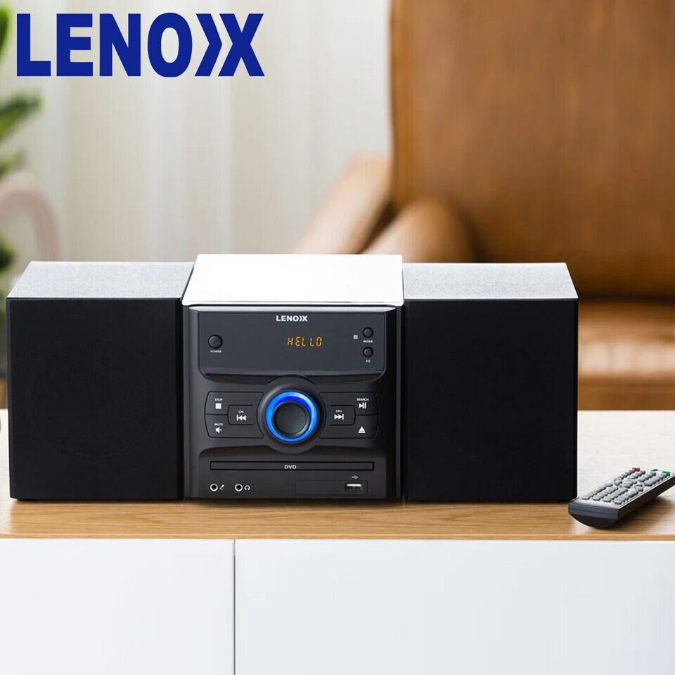 LENOXX Home Stereo HiFi System DVD/CD Player Bluetooth Music Player USB ...