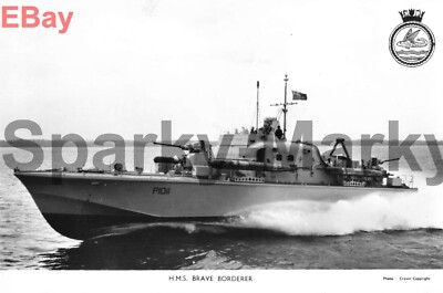 HMS Brave Borderer Gale and Polden Vintage Postcard E12 | eBay