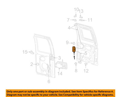 FORD OEM 92-14 E-150 Club Wagon Lock Hardware-Handle, Outside ...