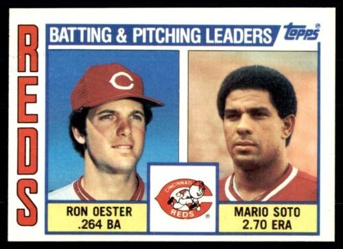 1984 Topps #756 REDS 1983 Leaders Ron OESTER Mario SOTO UNMARKED checklist EX | eBay
