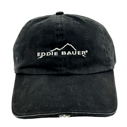 Adult EDDIE BAUER CAP Black - LED Lights - OSFM - Adjustable | eBay