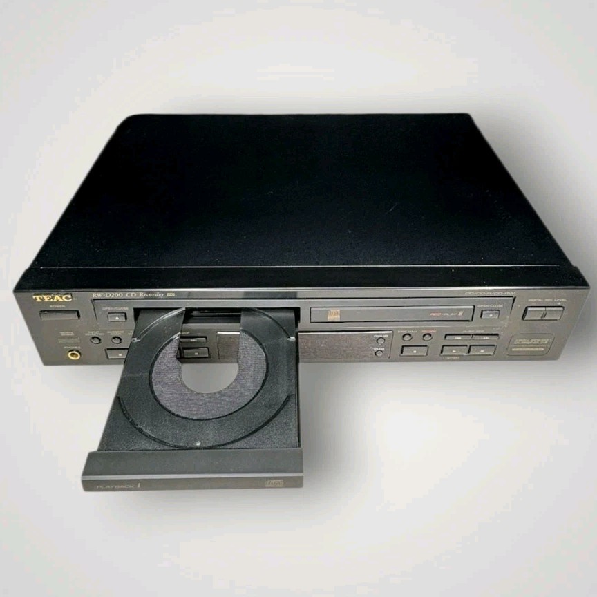 TEAC RW D200 CD Player Double Deck High Speed Dubbing Recorder CD to CD ...