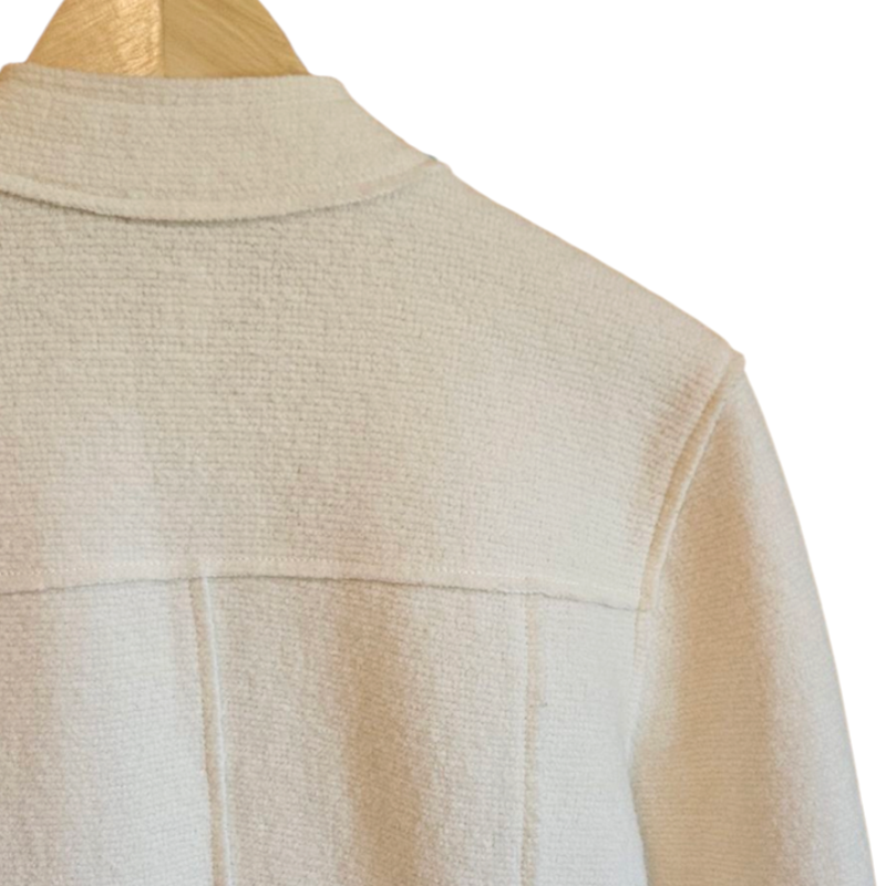 Chico's Jacket Military Wool Classy Professional Cream Women's Size 1 ...