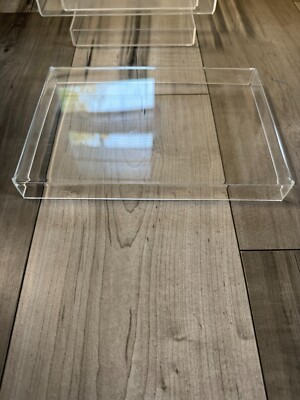 Clear Acrylic Display Stands Showcase - 5 Pieces - 10,5 x 7,4 x 1' - DS ...