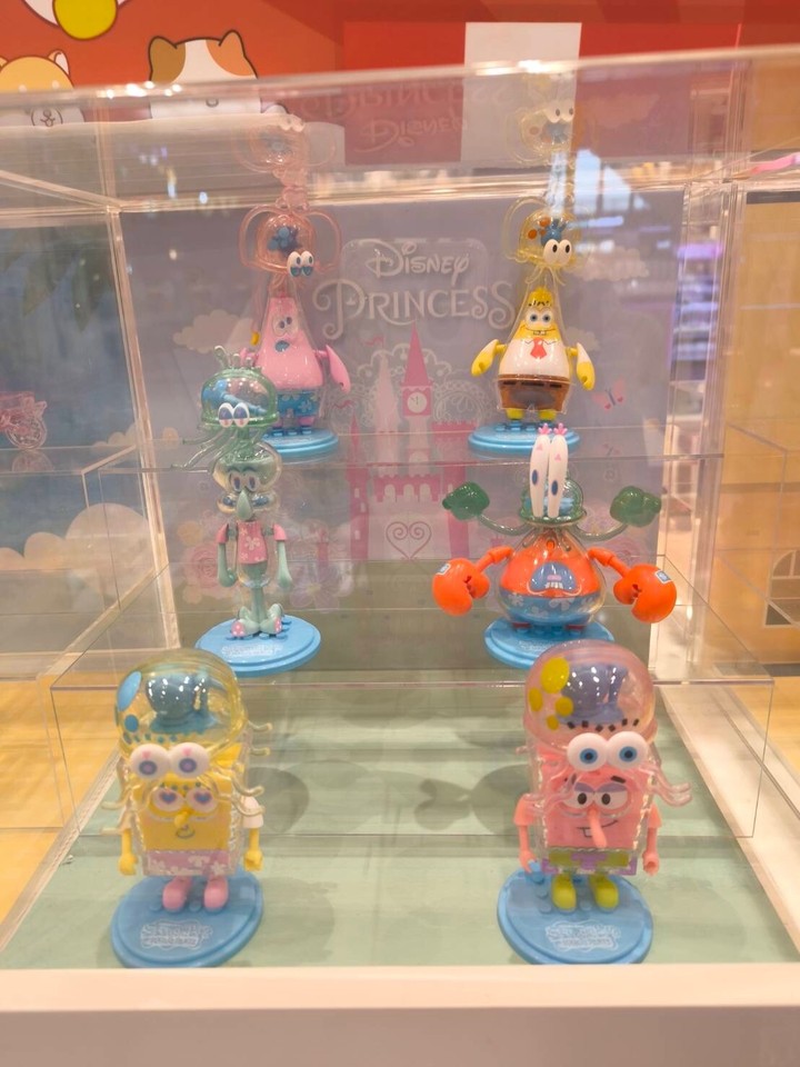 SpongeBob SquarePants Jellyfish Miniso Figure Model x6 Blind Box ...