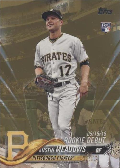 2018 Topps Update Series - Rookie Debut Austin Meadows #US130 Gold ...