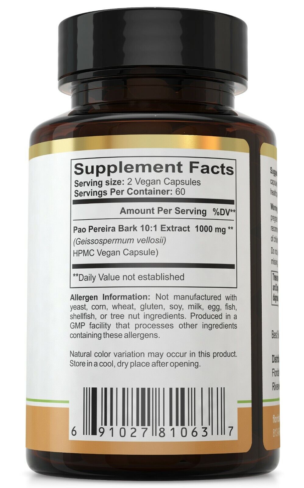 Pao Pereira Bark Extract Capsules 10:1 (120 Capsules) Supplement | eBay