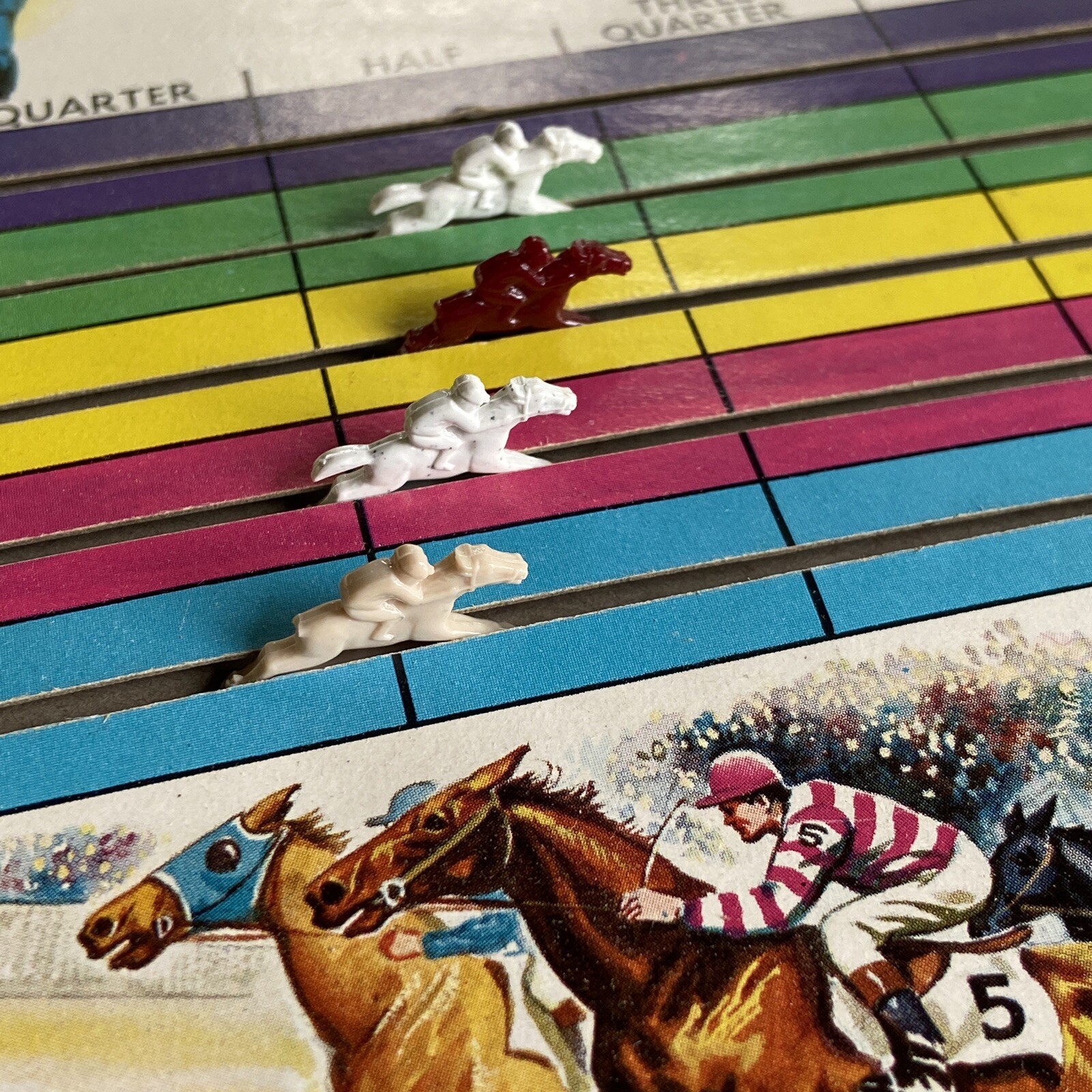 Vintage Kentucky Derby Racing Game 1960 Whitman Complete in Box Horse ...