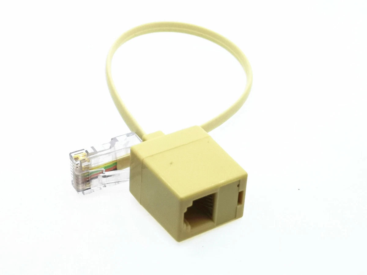 Adapter Male Rj11 Female Rj45 Rj11 Rj45 Adapter Telephone, 56% OFF