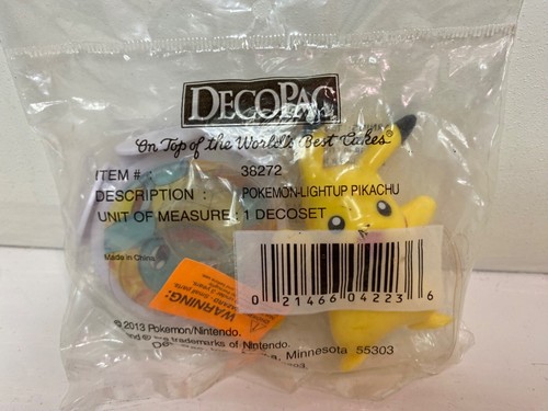 DecoPac Pokémon Light Up Pikachu DecoSet Cake Topper Birthday #38272 | eBay