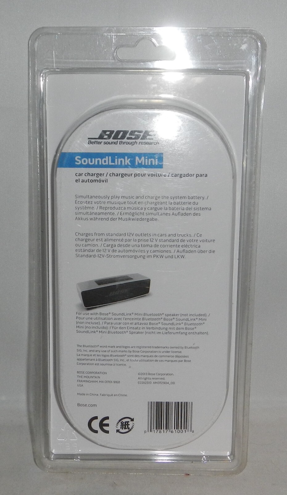 NIP OEM Bose SoundLink Mini Bluetooth Speaker Vehicle Car Charger ...