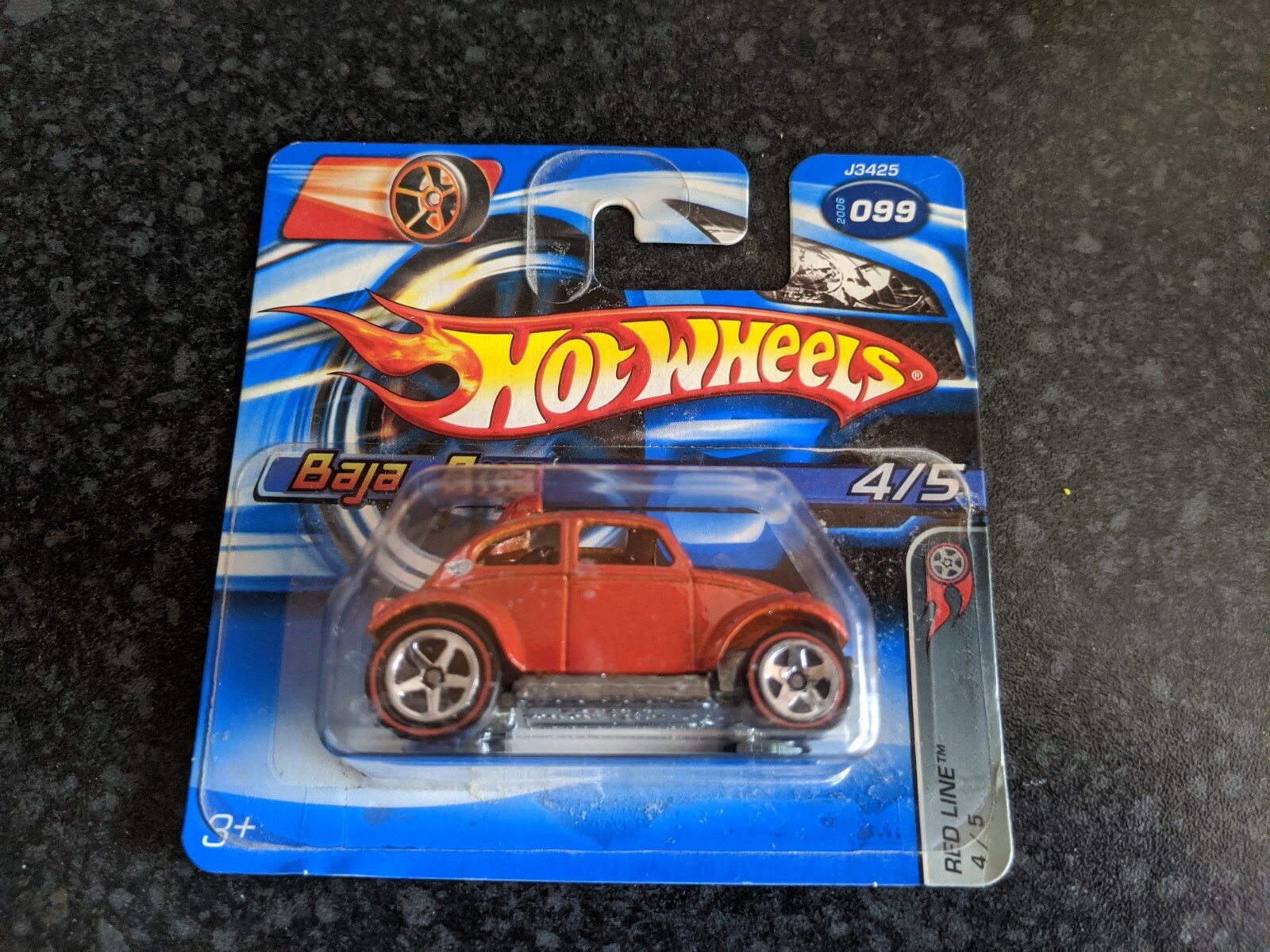 Hot Wheels J3425 2006 Red Line 4/5 Baja Bug #99 Red | eBay