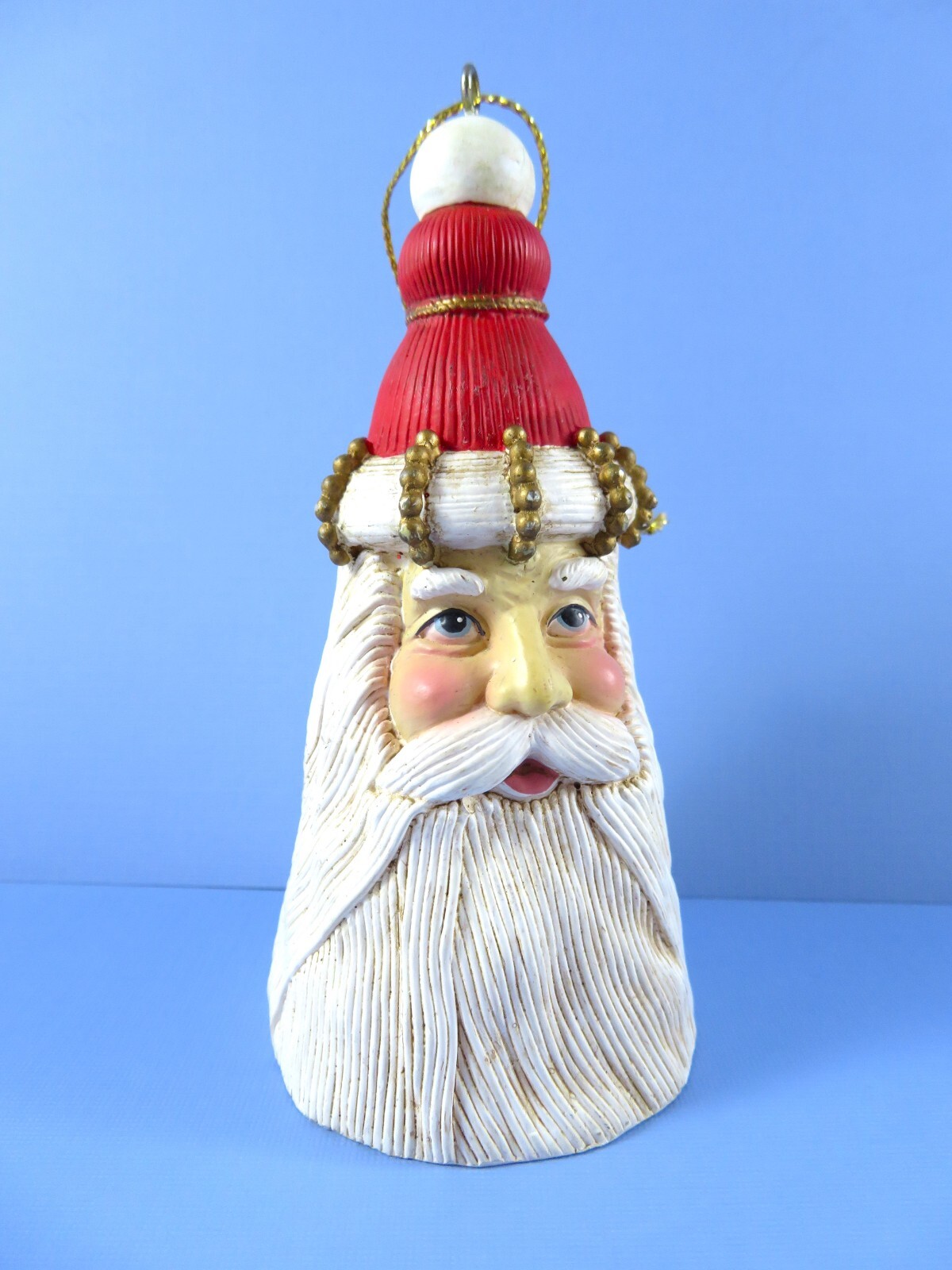 Roman Inc Santa Claus Head Ornament Realistic Face Resin Can Hang Or ...