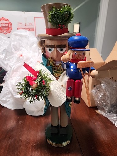 Vtg 1998 Steinbach Signed Dated Limited Nutcracker BOB CRATCHIT & TINY ...