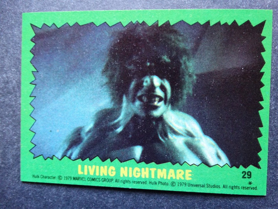 1979 Topps The Incredible Hulk TV Show Card Complete Your Set You U ...