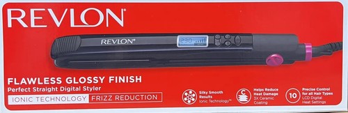 Revlon RVST 2165 Perfect Straight Digital Styler Flawless Glossy Finish ...