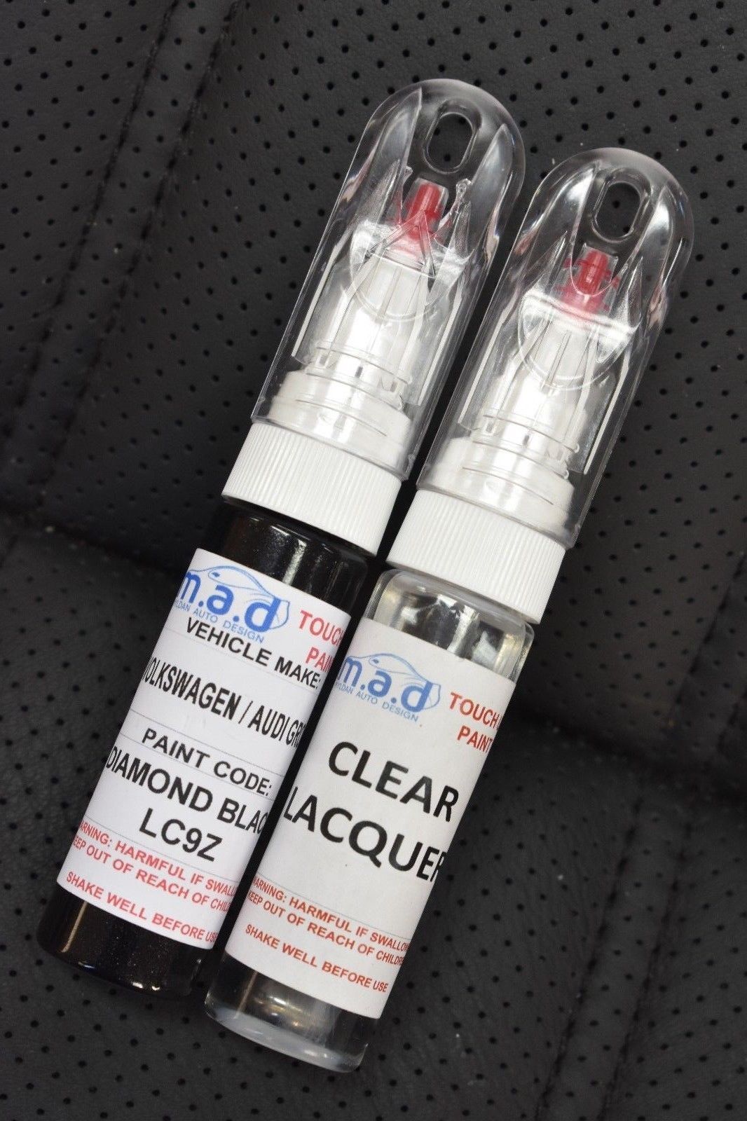 SEAT BLACK MAGIC LC9Z PAINT TOUCH UP PEN BOTTLE BRUSH 30ML IBIZA CUPRA ...