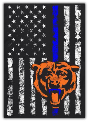 Chicago Bears NFL Flag Car Bumper Sticker Decal- 3'' or 5'' | eBay
