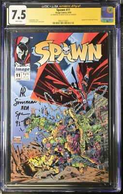 CGC x JSA 7.5 Spawn #11 (1993) Signed by Al Simmons Autograph Image ...
