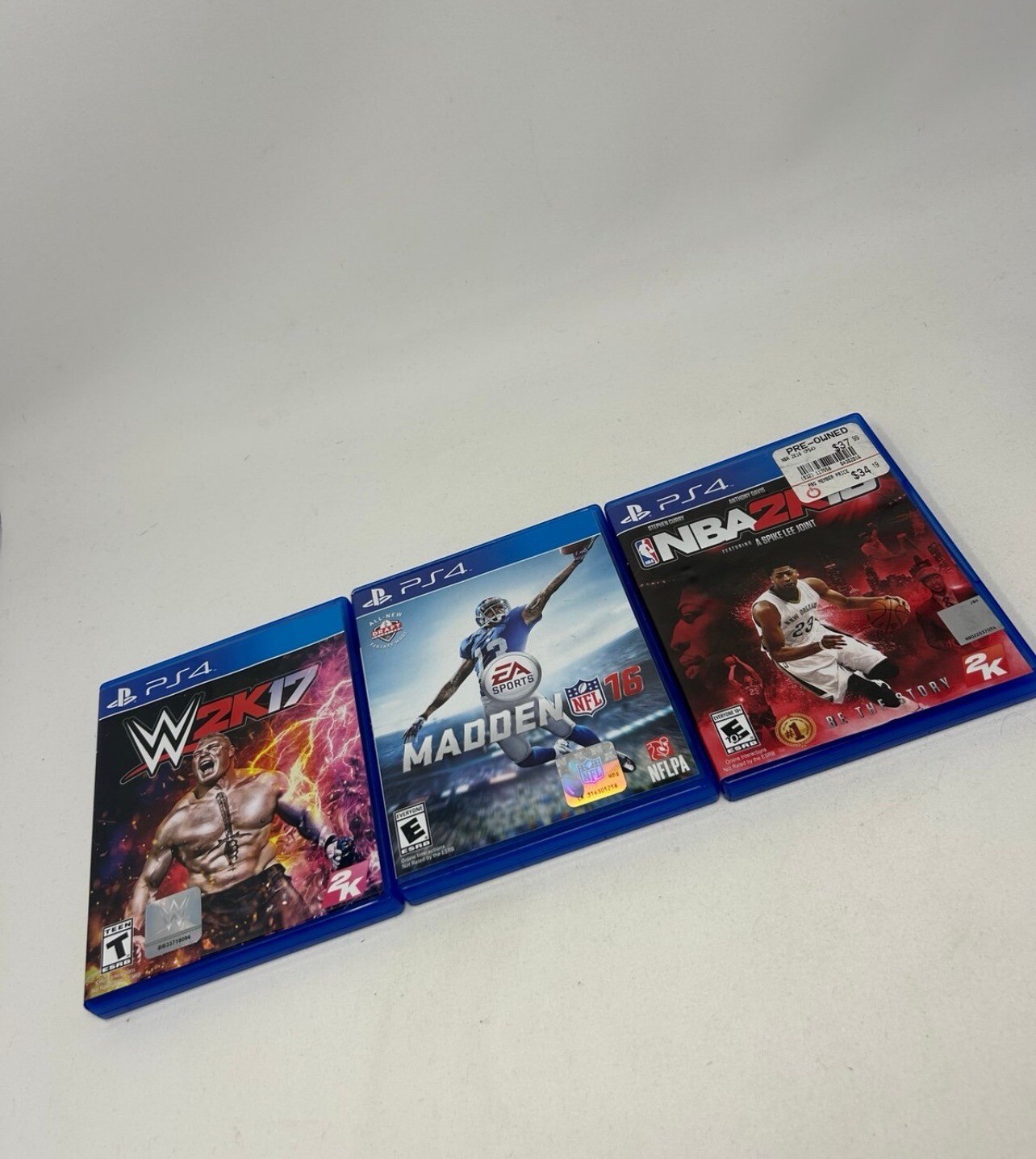 Lot of 3 Games for PS4 NFL NBAW2K17 | eBay