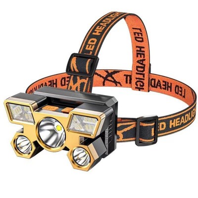 Rechargeable Head-Mounted Flashlight Waterproof Flashlight Head ...