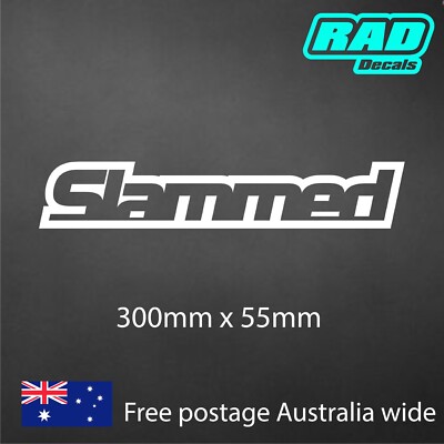 Slammed Die Cut Car Decal Funny Vinyl Sticker JDM Hoon Drift Turbo BNS ...