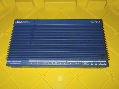 Rare Old School Soundstream USA 364 Car Stereo Amplifier Audio Amp Heat ...