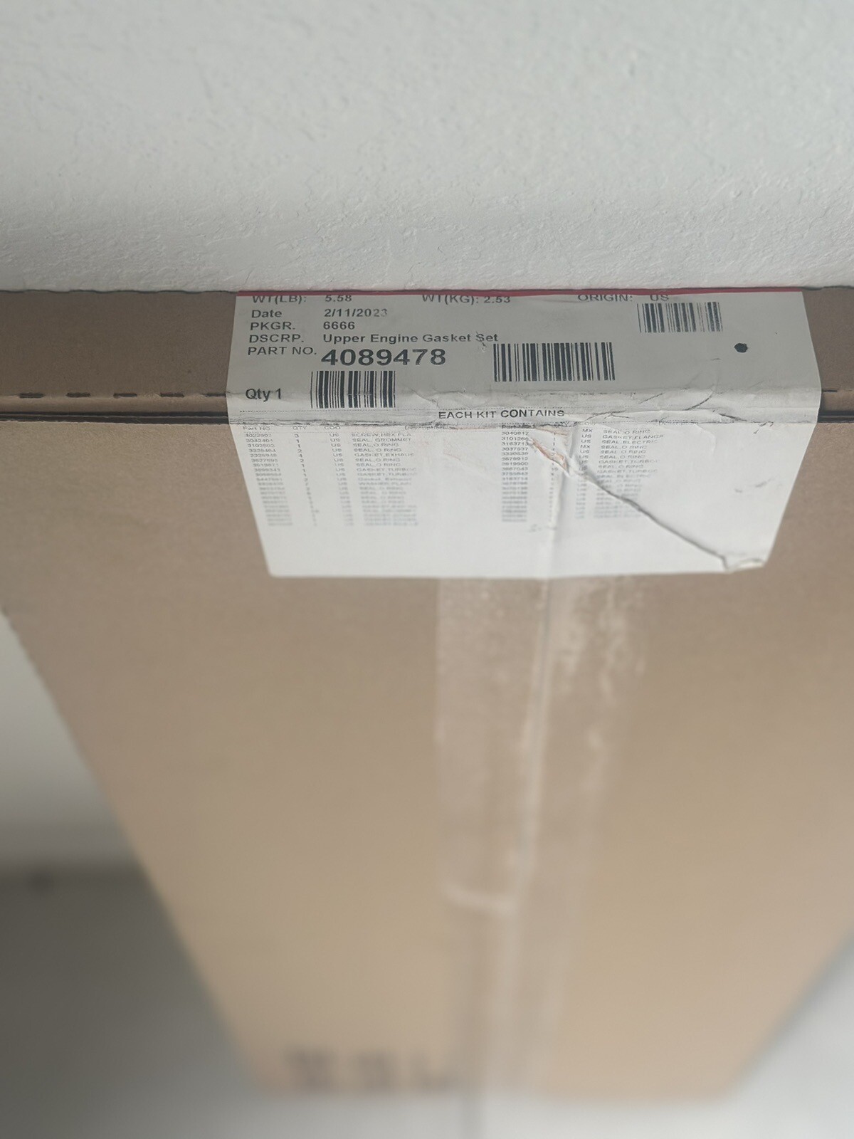 OEM Cummins ISM M11 Upper Engine Gasket Set 4089478 for sale online | eBay