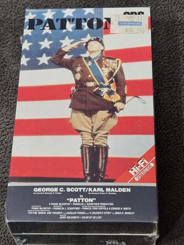 Patton CBS Fox VHS 1986 2 Tape Set George C. Scott New Sealed ...