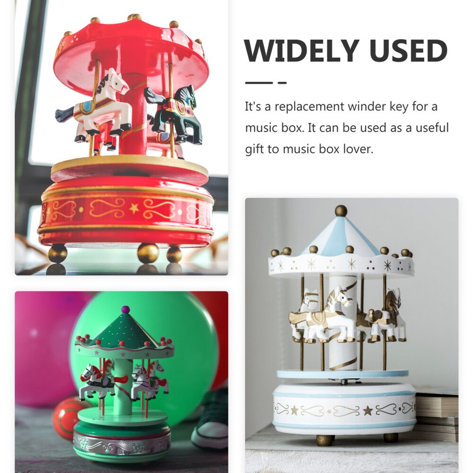 8 Pcs Windup Toy Clockwork Movement Key Music Box Jewelry Winding Keys ...