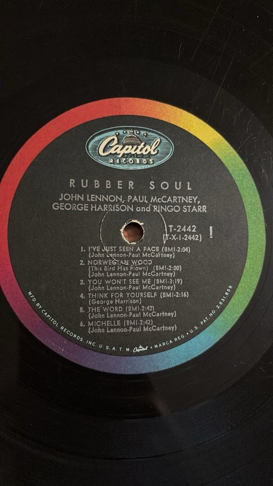 THE BEATLES - 1965 - RUBBER SOUL - ORIGINAL U.S. PRESS - ON CAPITAL ...