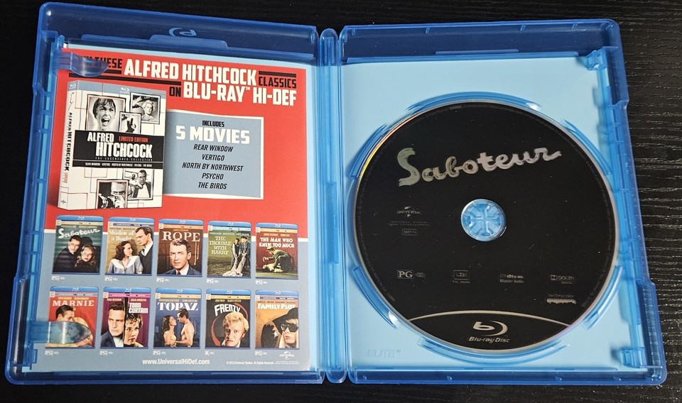 Saboteur (1942) by Alfred Hitchcock (Blu-ray) | eBay