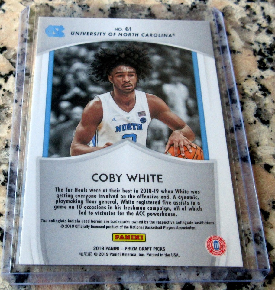 COBY WHITE 2019 Prizm #1 Draft Pick Rookie Card RC Chicago Bulls🔥🔥🔥 ...