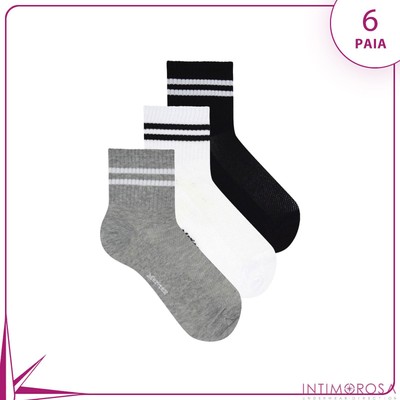 Short socks child Meritex 7201 cotton with cuff 6 pairs | eBay