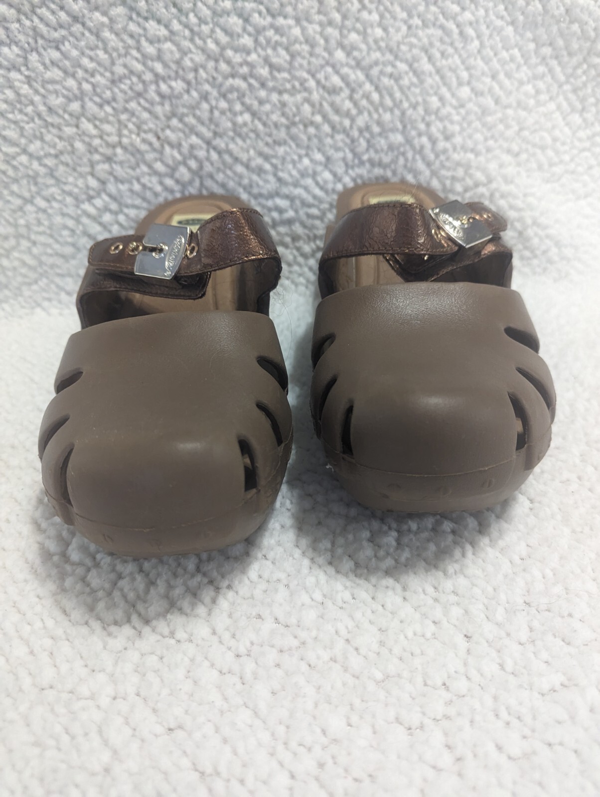 Dr. Scholl's Women Size 9 Brown Rubber Clogs Dance Cr… - Gem