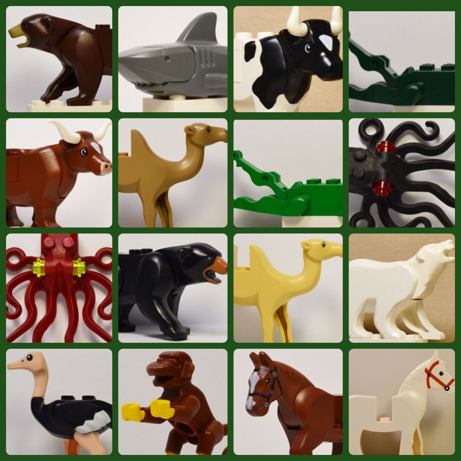 Lego Minifigure Animals Lot (You Pick) Horse, Shark, Cat, Dog, Bear ...