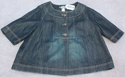 ANN TAYLOR PETITES WOMAN JEAN JACKET/TOP Size - PETITES - L. TAG NO ...